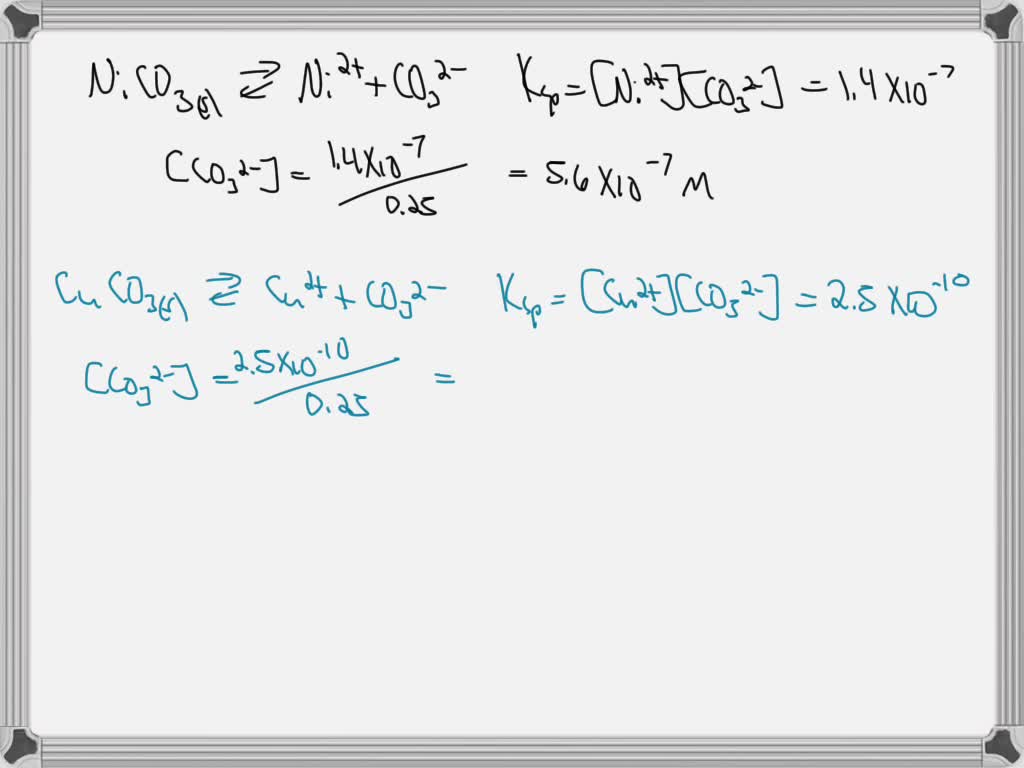SOLVED:A solution contains 0.25 M Ni(NO3)2 and 0.25 MCu(NO3)2. Can the ...