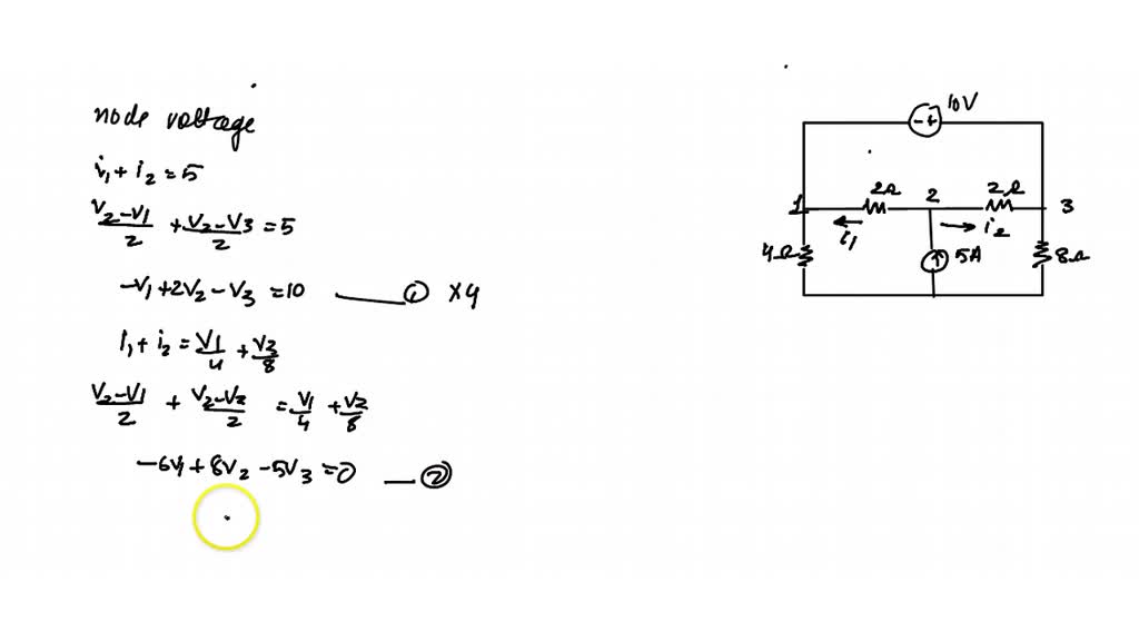 SOLVED: Determine the node voltages in the circuit in Fig. 3.65 using ...