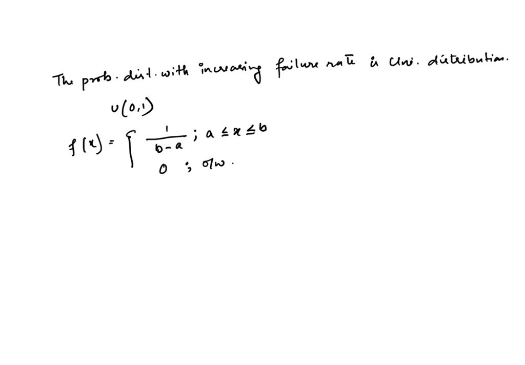 SOLVED:Give an example of a probability distribution with increasing ...