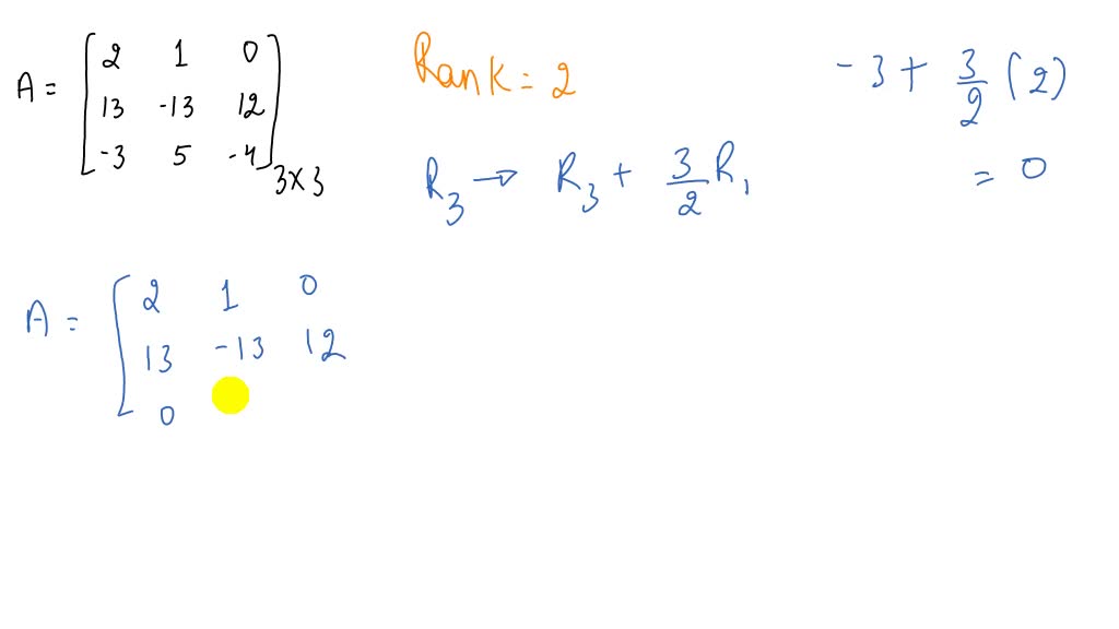 ⏩SOLVED:Find the rank by Theorem 3 (which is not a very practical… | Numerade