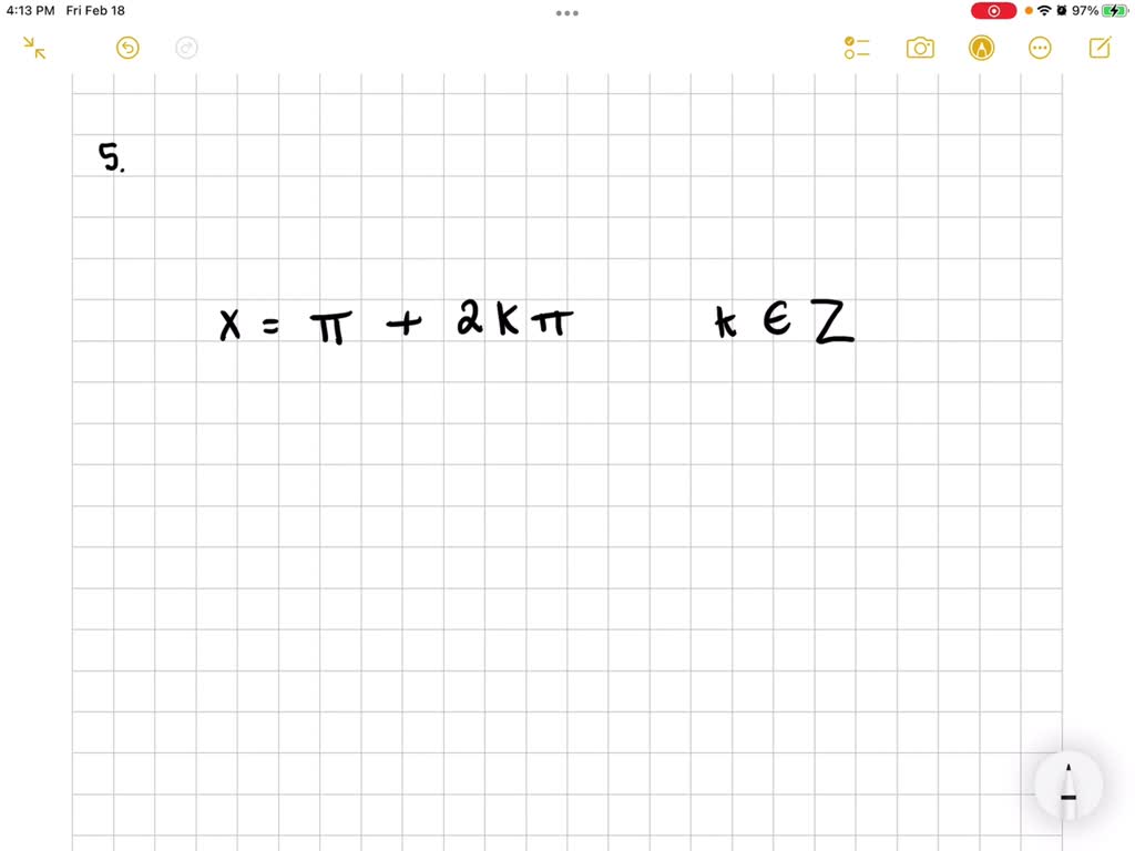 ⏩SOLVED:Find all solutions to the equation e^i x=-1, and all… | Numerade