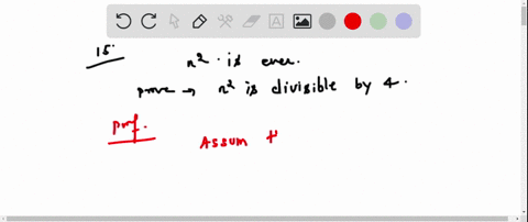 SOLVED:Write an indirect proof. Given: n^2 is even. Prove: n^2 is divisible by 4