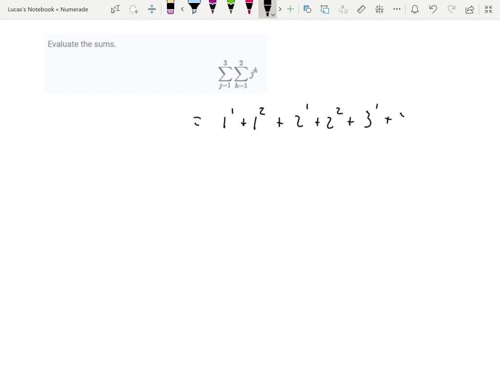 Directly evaluate the triple summation that precedes Theorem 1. Verify ...