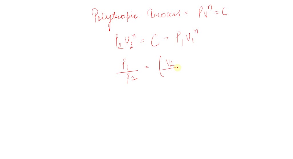 SOLVED:Show how the polytropic exponent n can be evaluated if you know ...