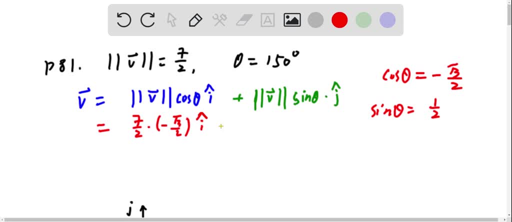SOLVED:Find the component form of v given its magnitude and the angle ...