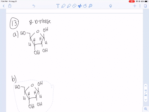 SOLVED:(a) Draw the structural formula for the sugar β-D-ribose. (b ...