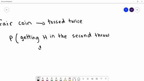 ⏩SOLVED:A fair coin is tossed twice. The probability of getting head ...