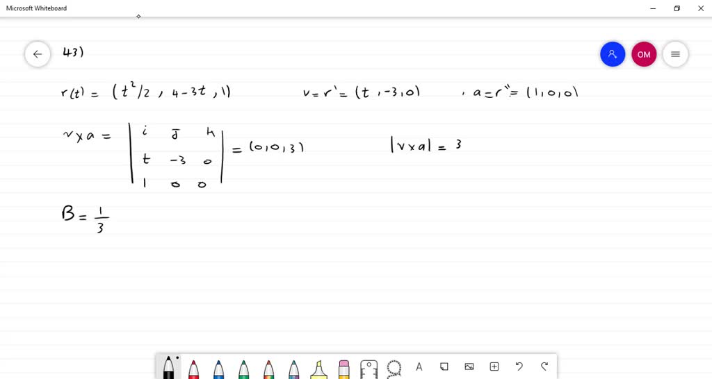 SOLVED:Computing the binormal vector and torsion the unit tangent ...
