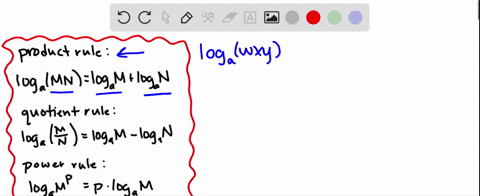 SOLVED:Express as an equivalent expression, using the individual ...