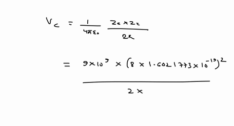 SOLVED:(a) Compute the Coulomb repulsion energy between two nuclei of ...