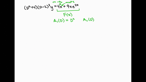 SOLVED:Determine an appropriate trial solution for the given ...
