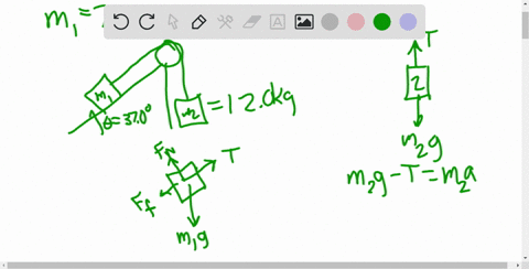 SOLVED:Find the acceleration reached by each of the two objects shown in Figure P 4.53 if the ...