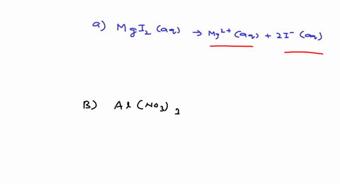 Specify what ions are present upon dissolving each of the following ...