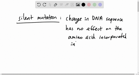 ⏩SOLVED:(Chemical Connections 25 D) What is a silent mutation? | Numerade