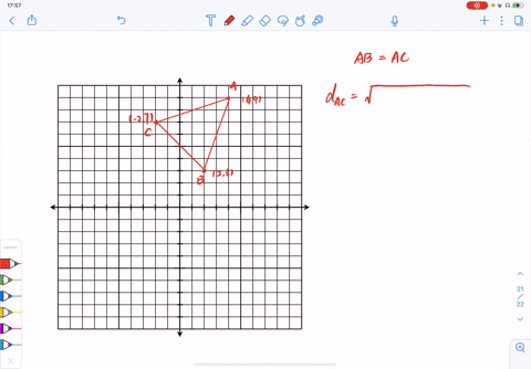 SOLVED:Show that the points (0,7,-10),(1,6,-6) and (4,9,-6) are the vertices of an isosceles ...