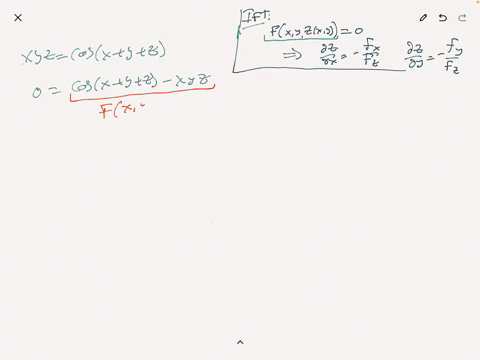 SOLVED:31-34 Use Equations 7 to find ∂z / ∂x and ∂z / ∂y x-z=arctan(y z)