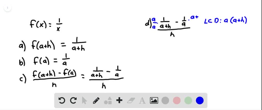 SOLVED:An important calculation in calculus is the simplification of ...