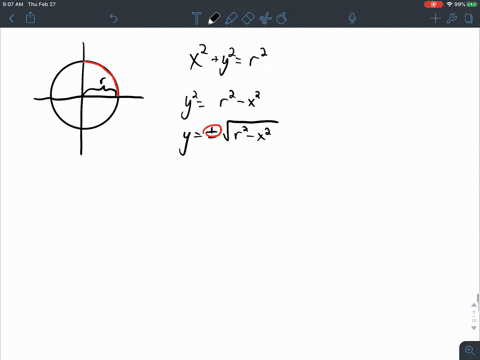 SOLVED:Circumference of a circle Set up an integral to find the ...