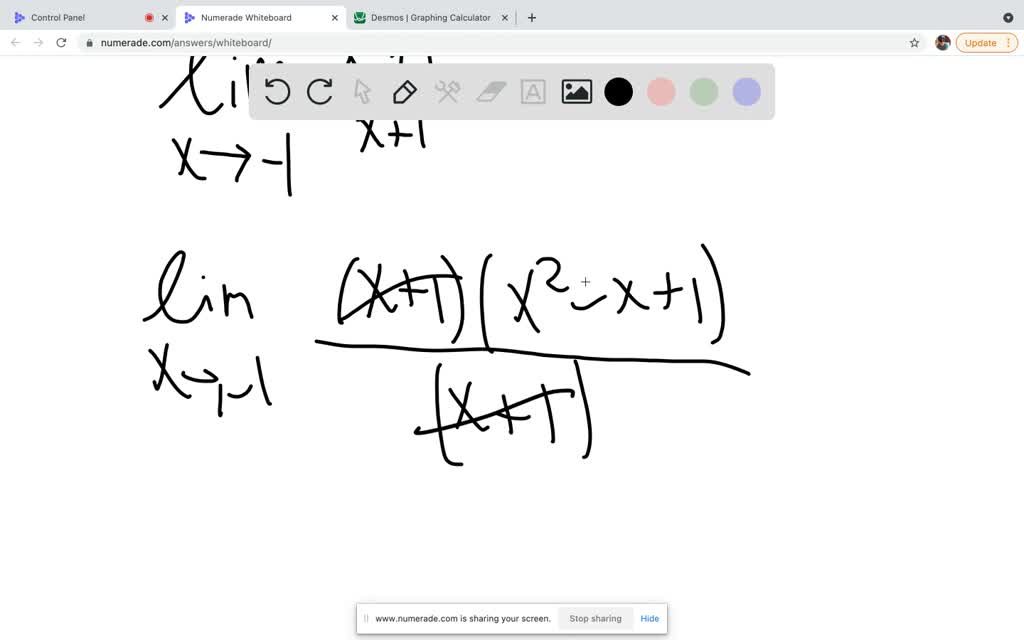 Solvedfind The Limit Of The Function If It Exists Write A Simpler Function That Agrees With 