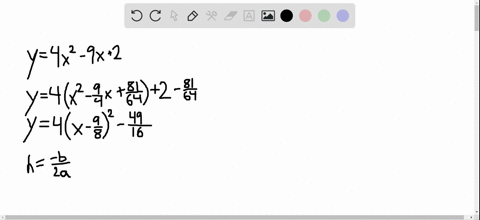 SOLVED:Graph each function using end behavior, intercepts, and completing the square to write ...