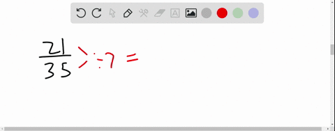 SOLVED:Write an equivalent fraction with the given denominator. (21)/(35)