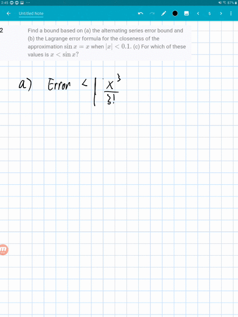 Solveddetermine The Error Bound And Relative Error Bound For X Where A X35 Min ±5 S B X 