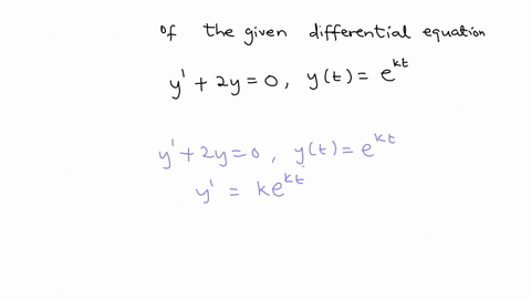 SOLVED:For what value(s) of the constant k, if any, is y(t) a solution ...