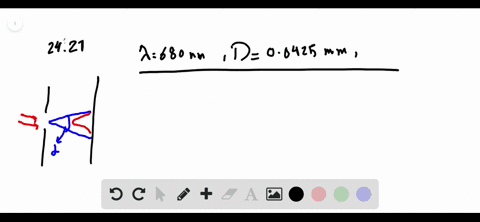(I) If 680-nm light falls on a slit 0.0425 mm wide, what is the angular ...