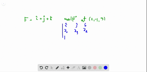 SOLVED:For the following exercises, find the curl of 𝐅 at the given point. 𝐅(x, y, z)=𝐢+𝐣+𝐤 at ...