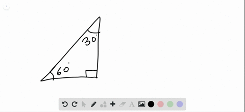SOLVED:Use a special right triangle to write each trigonometric ratio ...