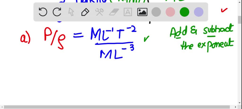 Derive the primary dimension for the MLT system of units for the ...