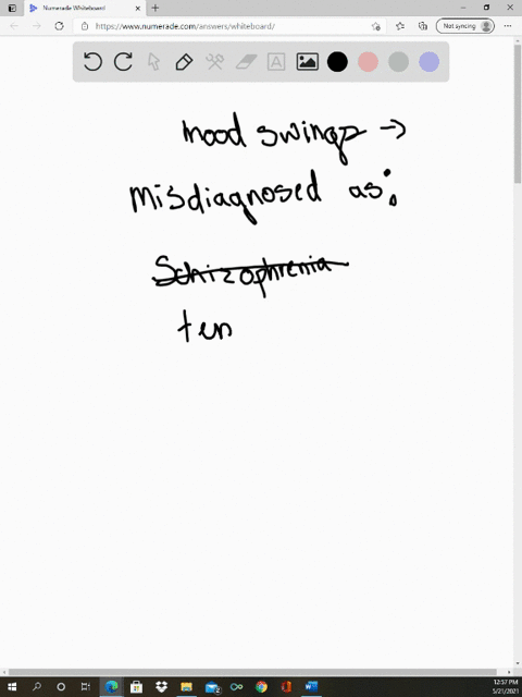 SOLVED:A person who switches from mania to depression and experiences ...