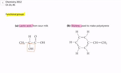 Polystyrene Functional Groups