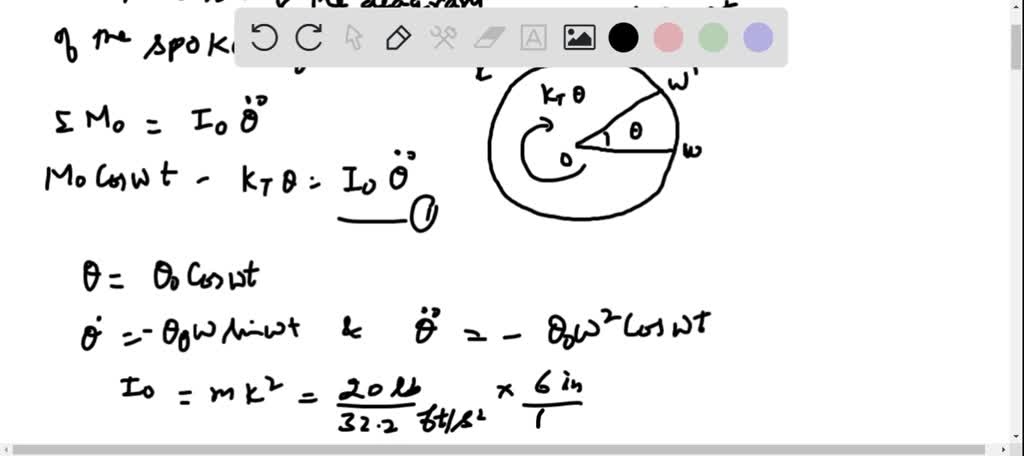 SOLVED:The 20 -lb spoked wheel has a centroidal radius of gyration k=6 ...