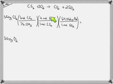 SOLVED:Carbon disulfide burns in oxygen to form carbon dioxide and ...