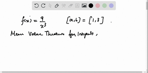 Find the value(s) of c guaranteed by the Mean Value Theorem for Integrals for the function over ...