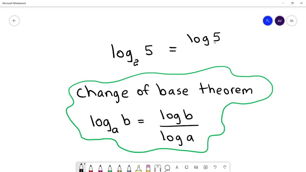 SOLVED:Use the change-of-base theorem to find an approximation to four ...