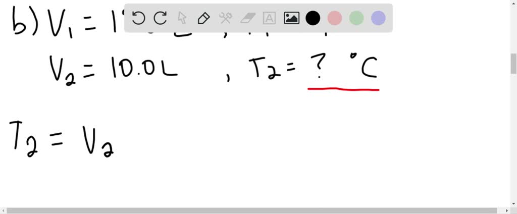SOLVED:For each of the following sets of volume/temperature data, calculate the missing quantity ...