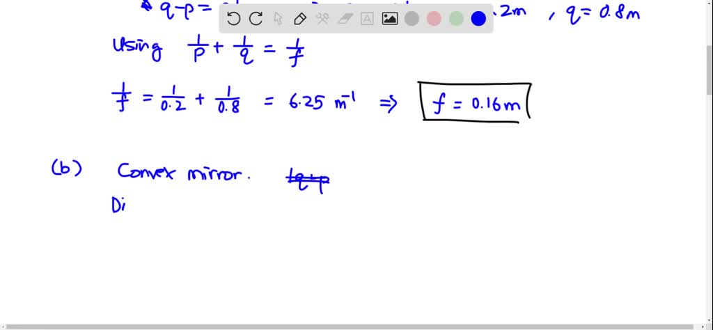 (a) A concave spherical mirror forms an inverted W image 4.00 times ...