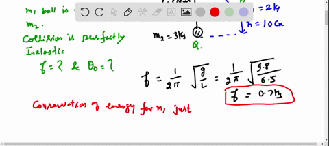 SOLVED:In Fig. 13.39 the upper ball is released from rest, collides ...