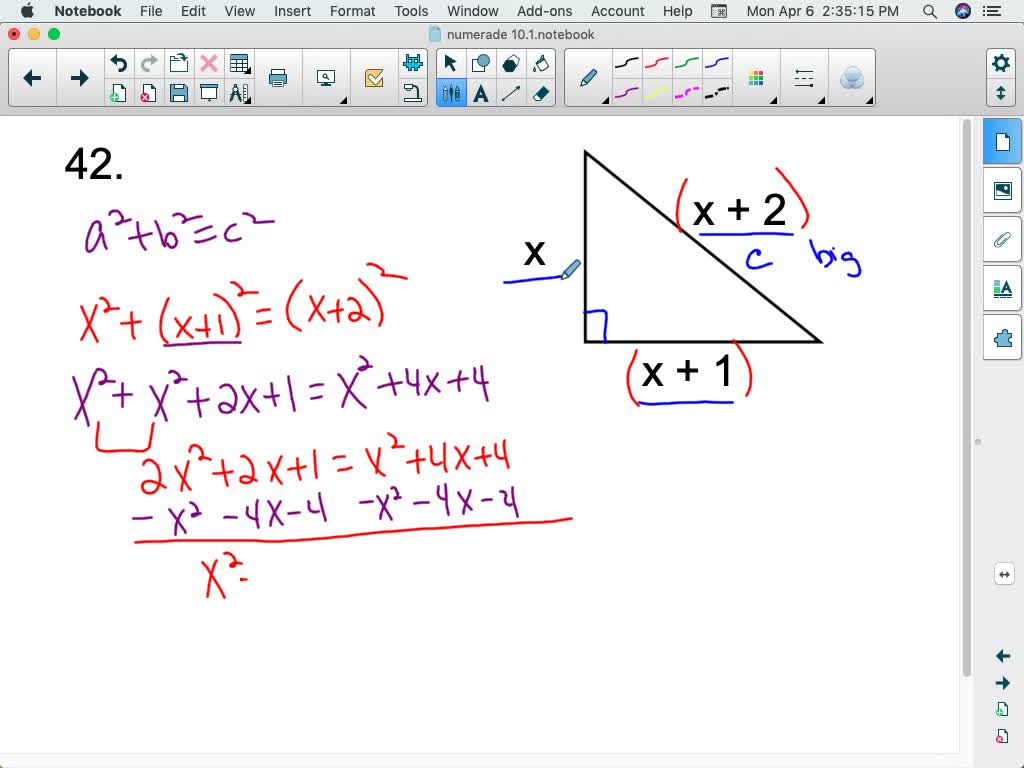 SOLVED:Geometry The lengths of the sides of a right triangle are three ...