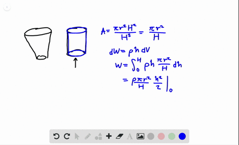 SOLVED:For the following exercises, find the work done. A cone-shaped ...
