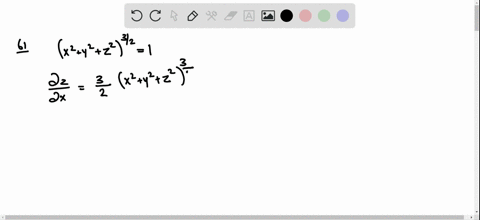 ⏩SOLVED:Calculate ∂z / ∂x and ∂z / ∂y using implicit… | Numerade