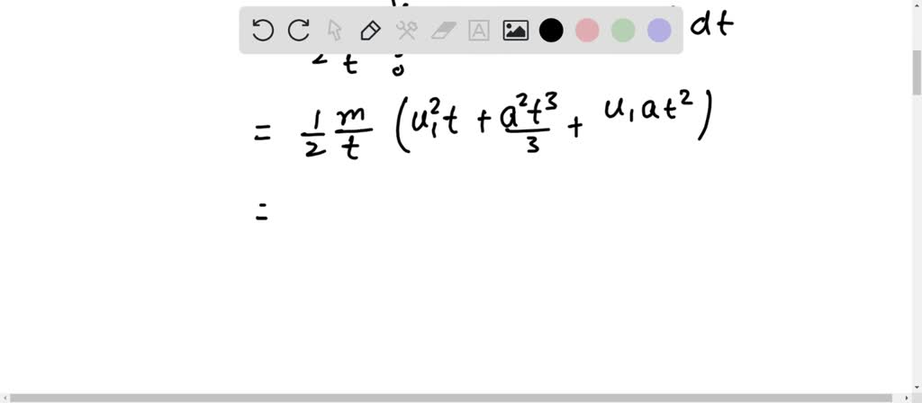 The mean kinetic energy of a particle of mass m moving under a constant ...