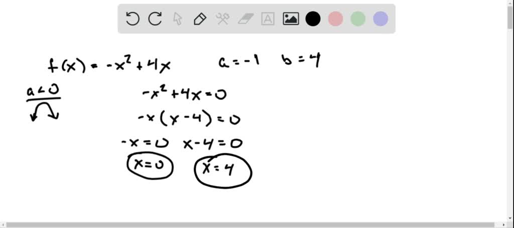 SOLVED:(a) graph each quadratic function by determining whether its graph opens up or down and ...