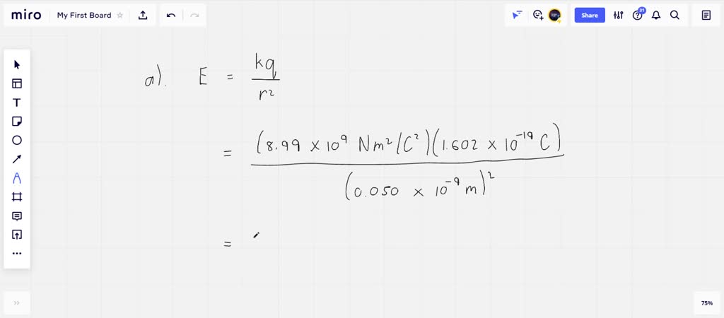 For The Hydrogen Atom What Is The Coulomb Field Strength When The Electron Is 1 Nm Away From