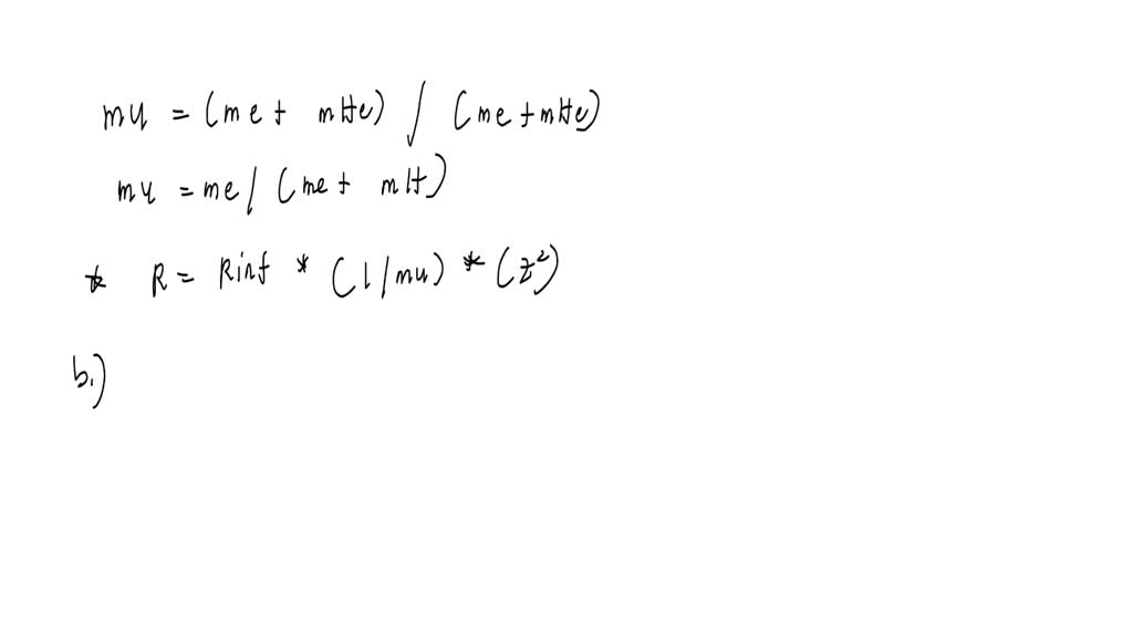 SOLVED:The Rydberg - Ritz equation governing the spectral lines of ...
