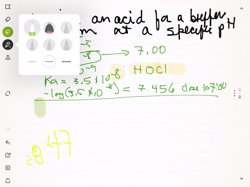 SOLVED:You need to make a buffer whose pH is 7.0, and you can choose from the weak acids shown ...