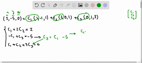 SOLVED:Find the change-of-basis matrix PC ←B from the given ordered basis B to the given ordered ...