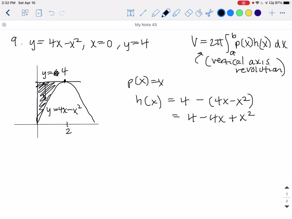 SOLVED:Finding the Volume of a Solid In Exercises 1-14, use the shell ...